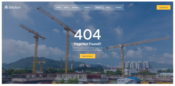 Brickon - Construction Elementor Template Kit by codeinsolutions | ThemeForest